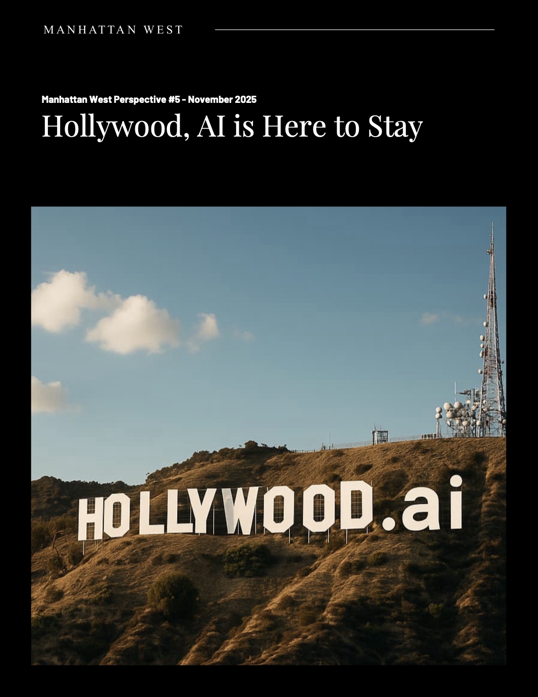 Hollywood, AI is Here to Stay - Manhattan West